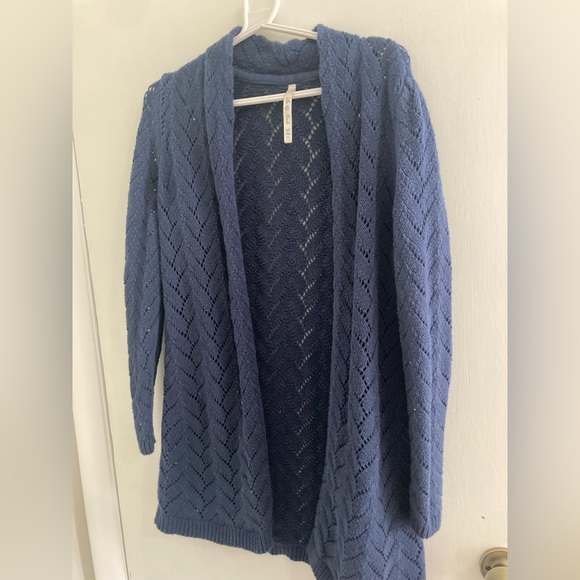 Leo & Nicole | Sweaters | Extra Long Cardigan Blue | Poshmark